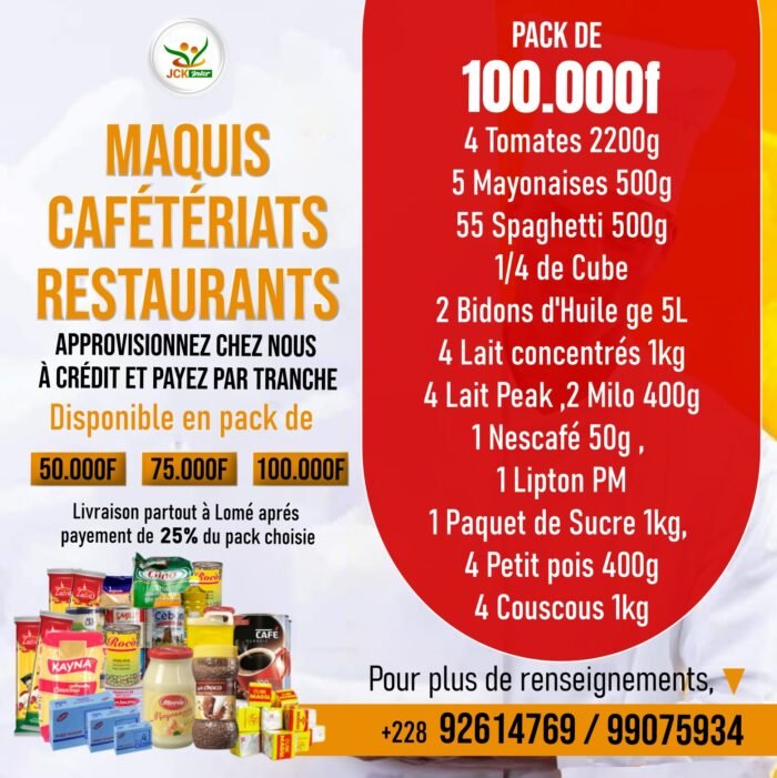 Pack Alimentaire 150.000 — JCK Inter